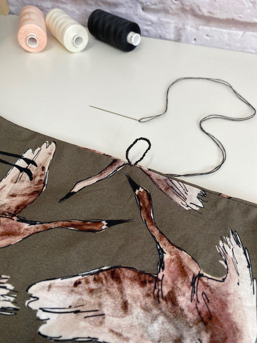 How to make a belt loop from thread! – owl and sewing cat