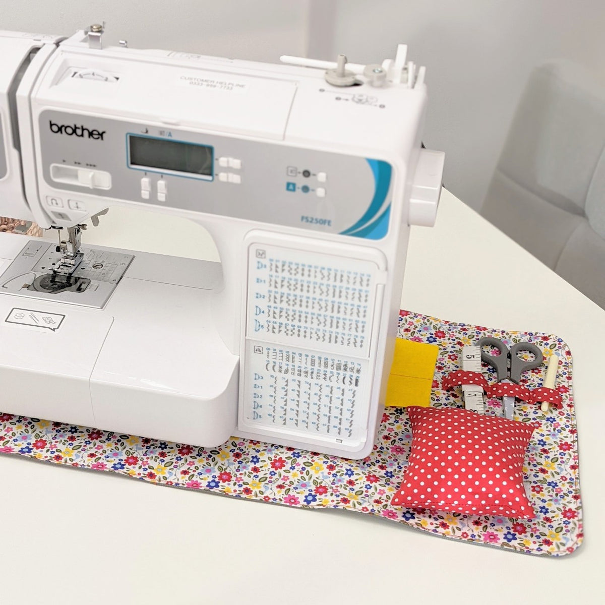 Sewing Mat Pattern – owl and sewing cat