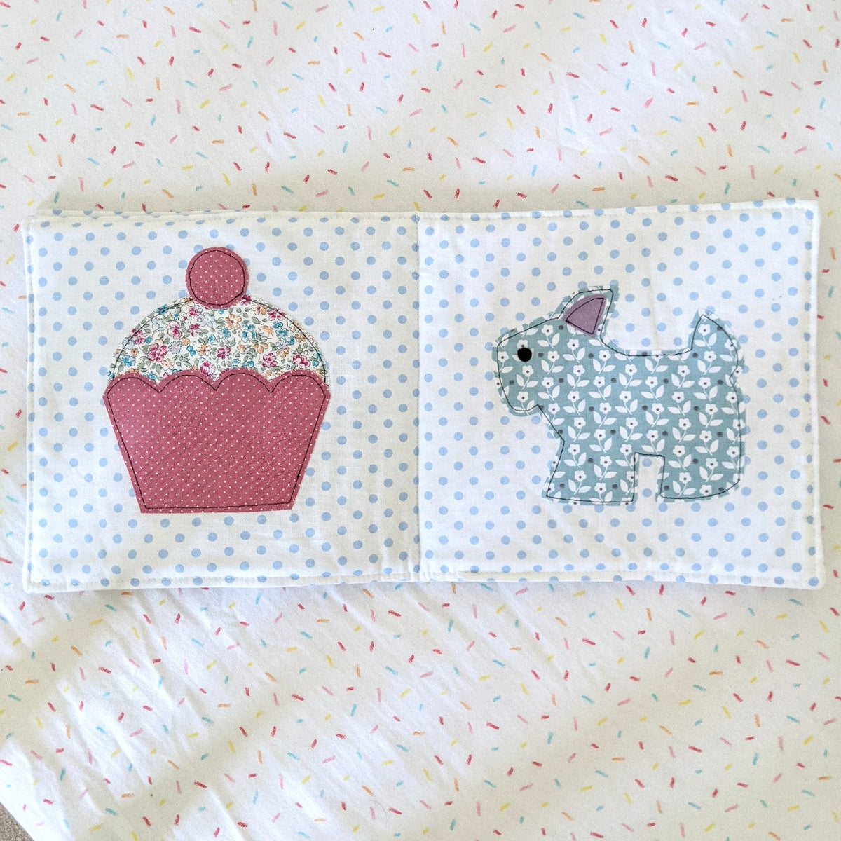 Baby Cloth Book Pattern – owl and sewing cat